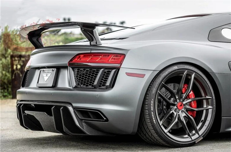 REAL FORGE CARBON FIBER SPOILER For Audi R8 V8 V10 GT 2017 2018 2019 ...