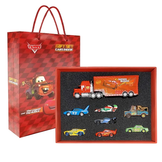 Disney Pixar cars 2 Toy set Lightning McQueen Car Truck sally trailer ...