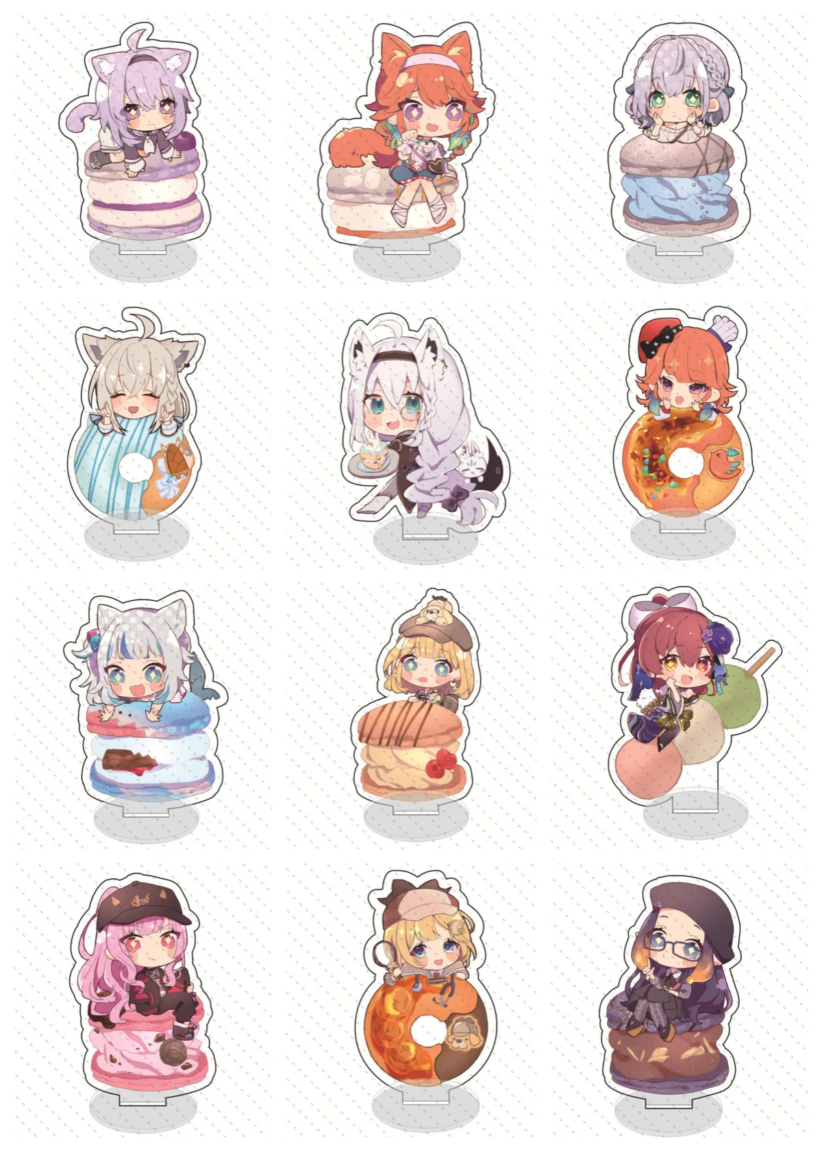 10cm-Hot-Anime-Hololive-Figures-Delicious-party-themed-series-Shirakami ...