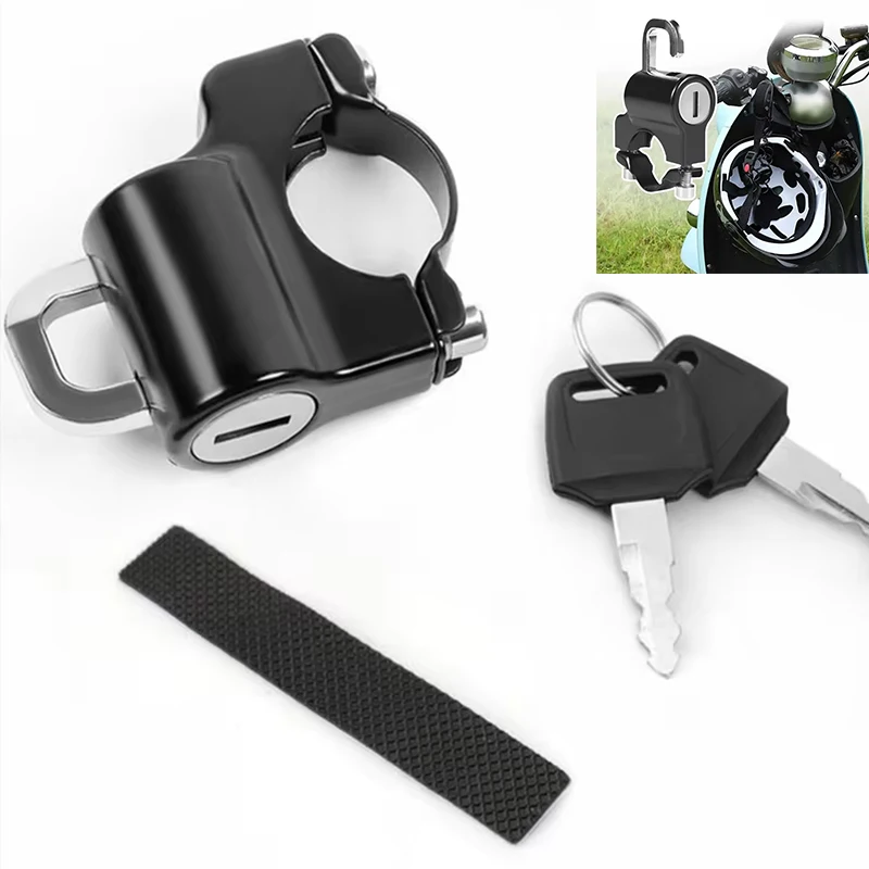 Anti-theft-Helmet-Lock-Handlebar-Mount-Motorcycle-Electric-Motorbike ...