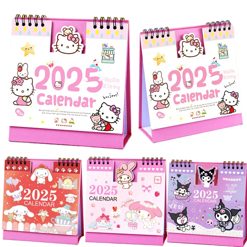 Sanrio-2025-Calendar-Hello-Kitty-Kuromi-Desk-Calendar-Ornament-Cartoon ...