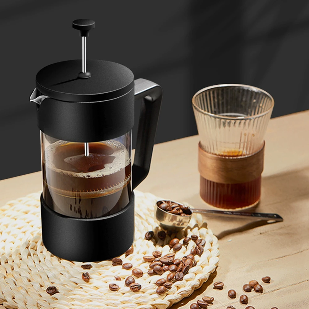 350ml/600ml French Press Pot Thickened High Borosilicate Glass Home ...