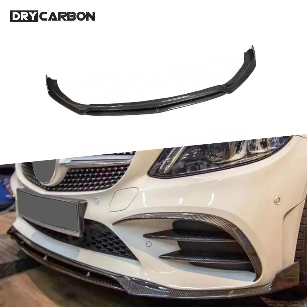 For Mercedes Benz C Class W205 C43 Amg Sport 2019-2021 Carbon Fiber Add ...