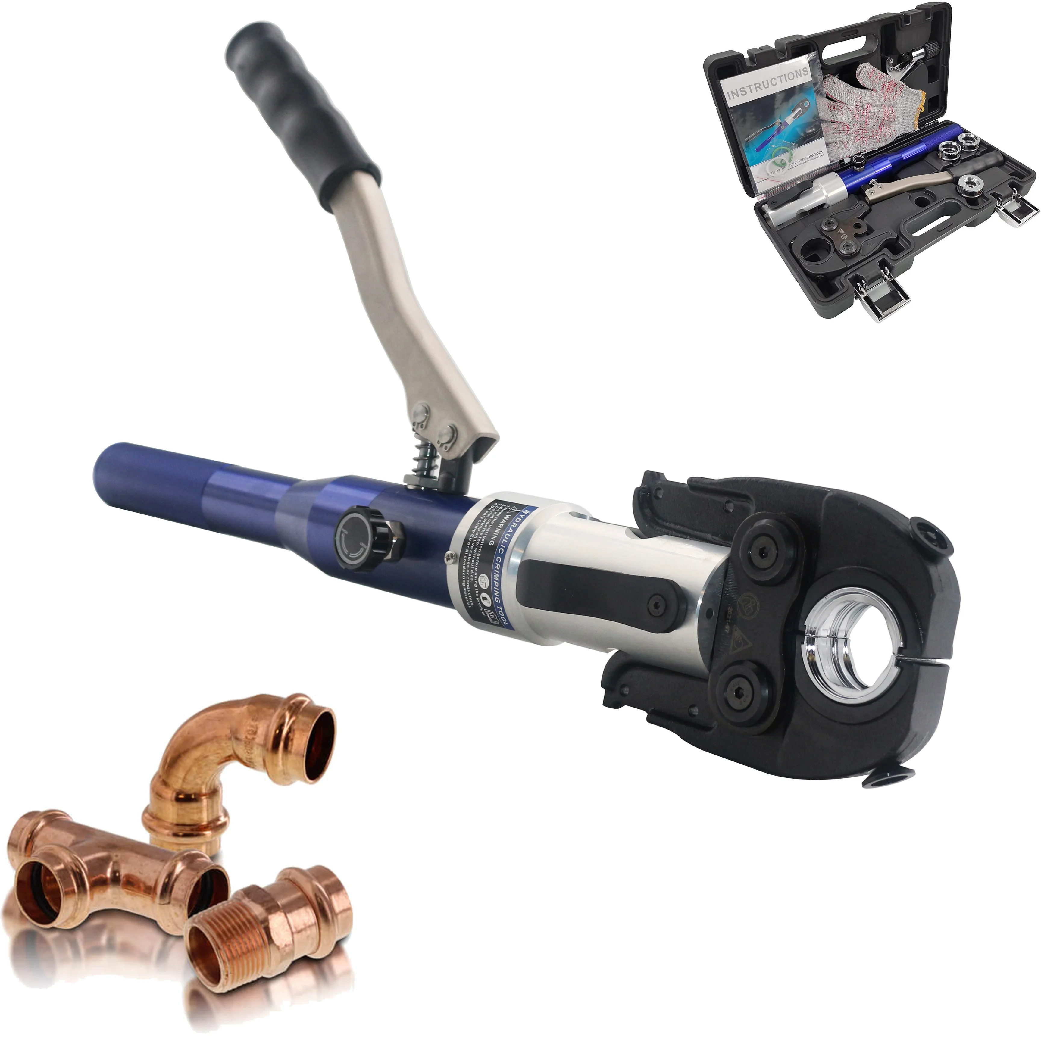 Hydraulic Copper Pipe Press Tool HT-1950 ProPress Copper Fitting Pipe ...