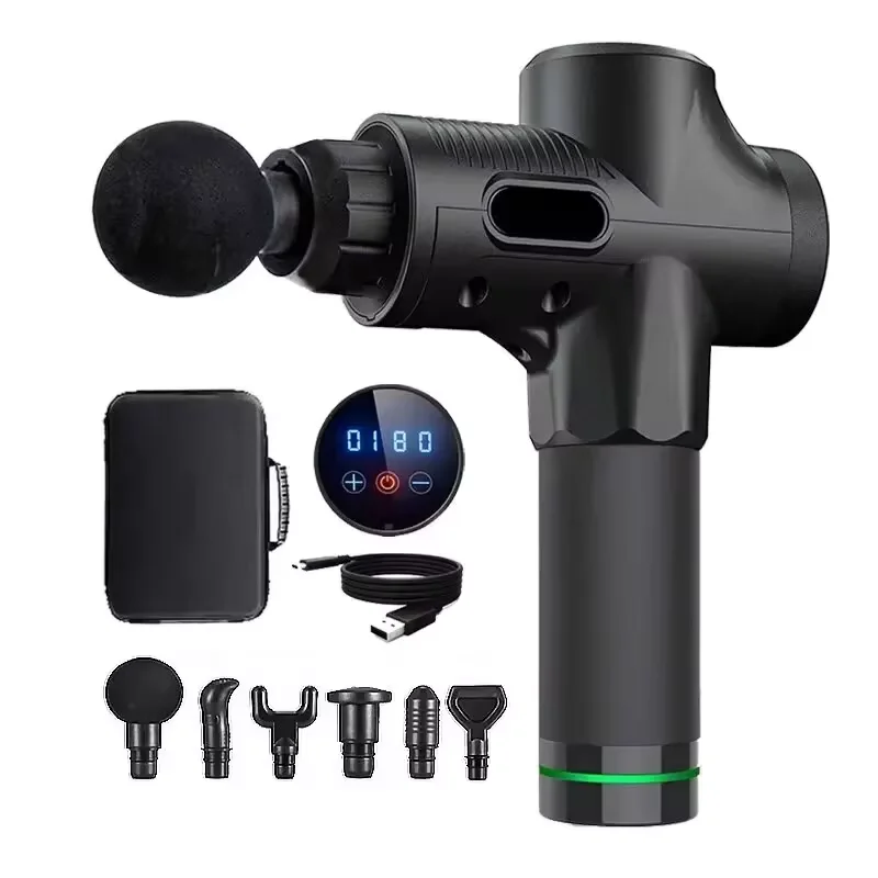 Muscle-Massage-Gun-6-Attachments-Deep-Tissue-Percussion-Massager ...