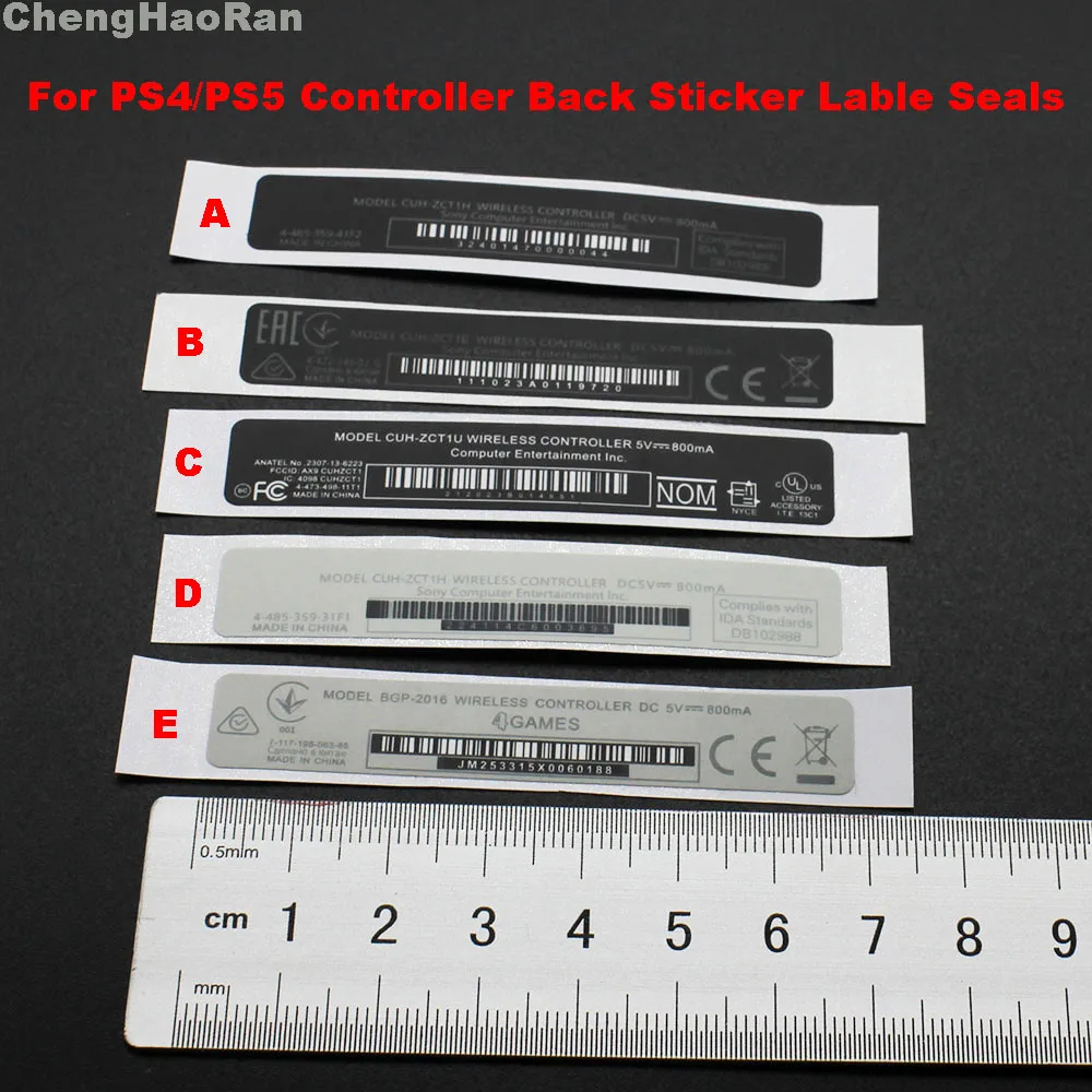 1-100PCS-New-For-PS4-Controller-housing-Shell-Slim-Back-Sticker-Lable ...