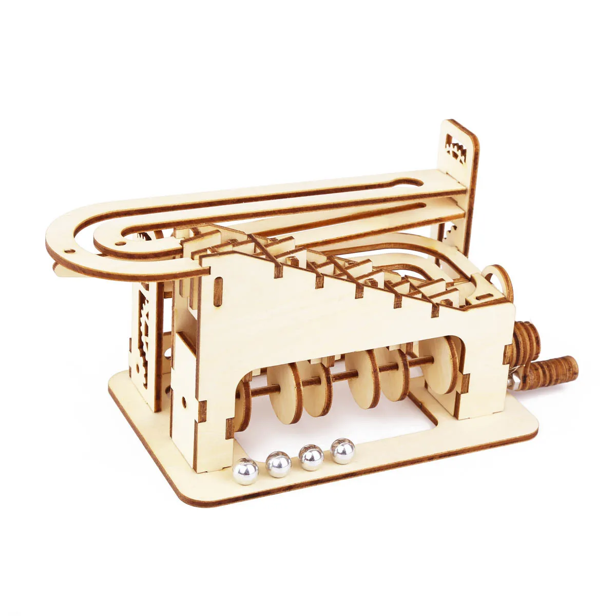 3D Wooden Spiral Marble Run Puzzle – The Mom Pick