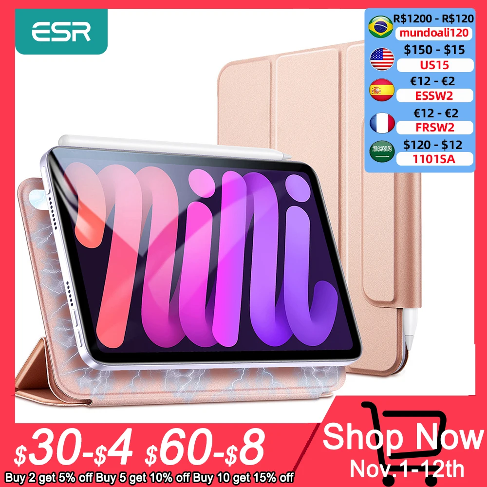 Esr For Ipad Mini 6 Case For Ipad Air 4 For Ipad Pro 11 12.9 2021 2020 ...
