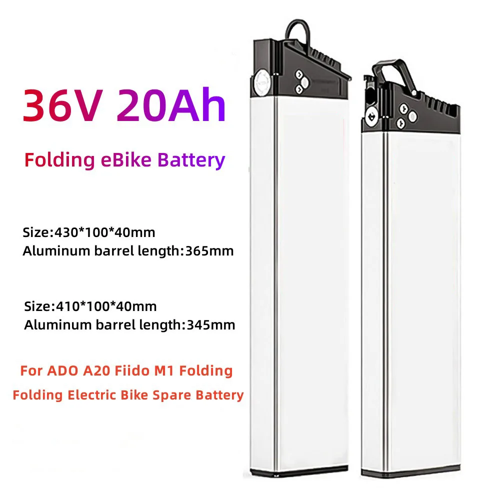 Electric-Bicycle-Battery-36V-15Ah-20Ah-For-ADO-A20-Fiido-M1-Folding ...