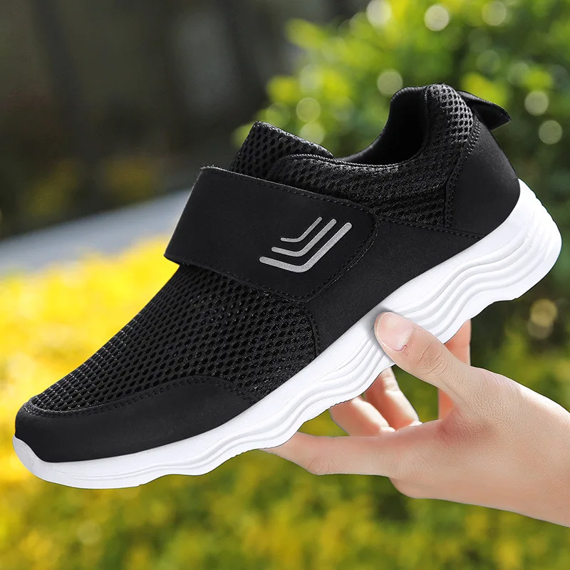 Men-s-Lightweight-Sneakers-With-Hook-And-Loop-Fastener-Casual ...