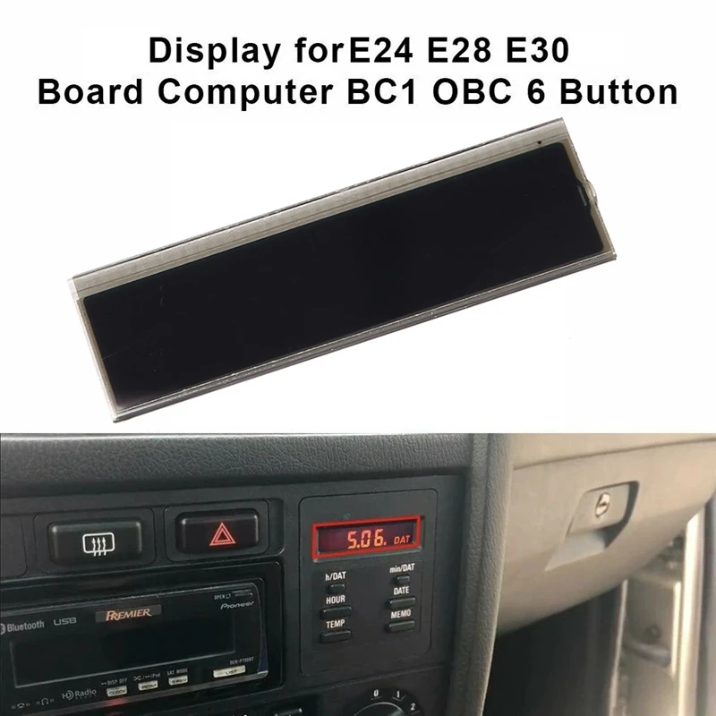 Car-LCD-Display-6-Button-Computer-On-Board-Display-For-BMW-E28-E30-OBC ...