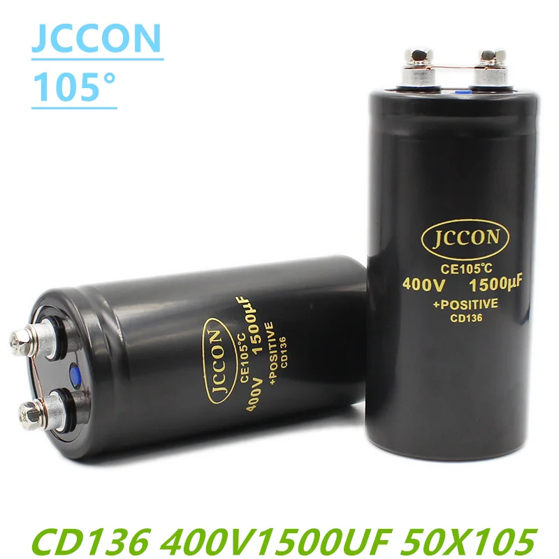JCCON-400V1500UF-MFD-Aluminum-Bolt-screw-Audio-Filtering-Electrolytic ...