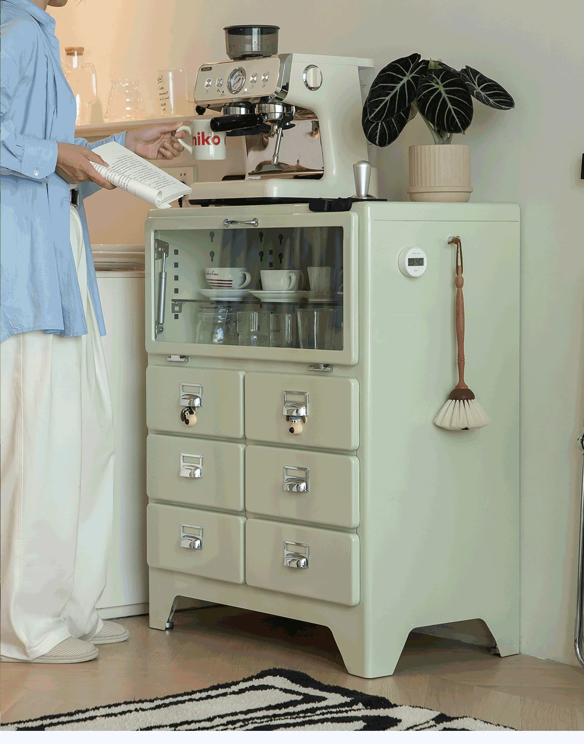 Metal-Vintage-Japan-Moma-Storage-Cabinet-Chest-Drawer-Nightstand ...