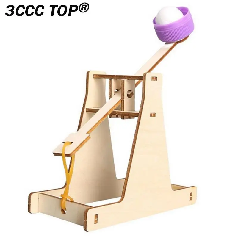 1 Set DIY Assembly Wooden Trebuchet Catapult Vehicle Model Kits ...