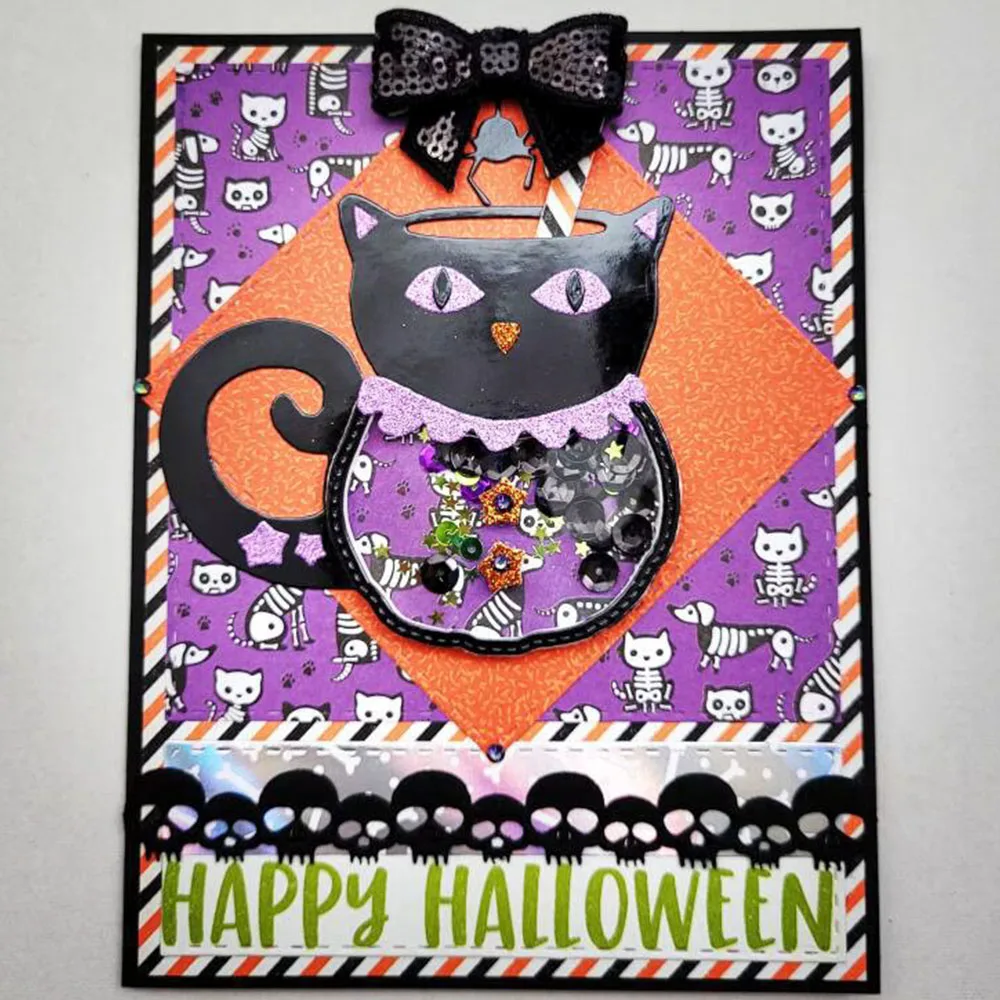 KSCRAFT-Black-Cat-Mug-Shaker-Metal-Cutting-Dies-Stencils-for-DIY ...