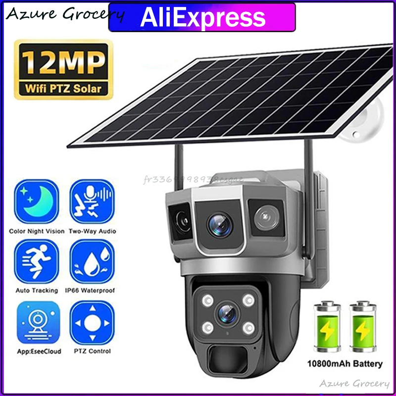 4K-12MP-PTZ-Camera-V380-Pro-Solar-WIFI-IP-Camera-CCTV-Two-Lens-Three ...