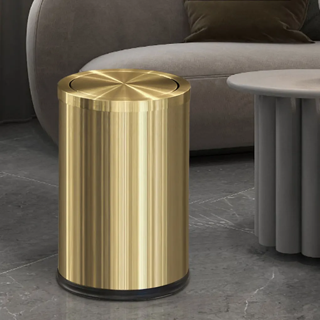 9L-Stainless-Steel-Trash-Can-Simple-Metal-Gold-Elegant-Bathroom-Garbage ...
