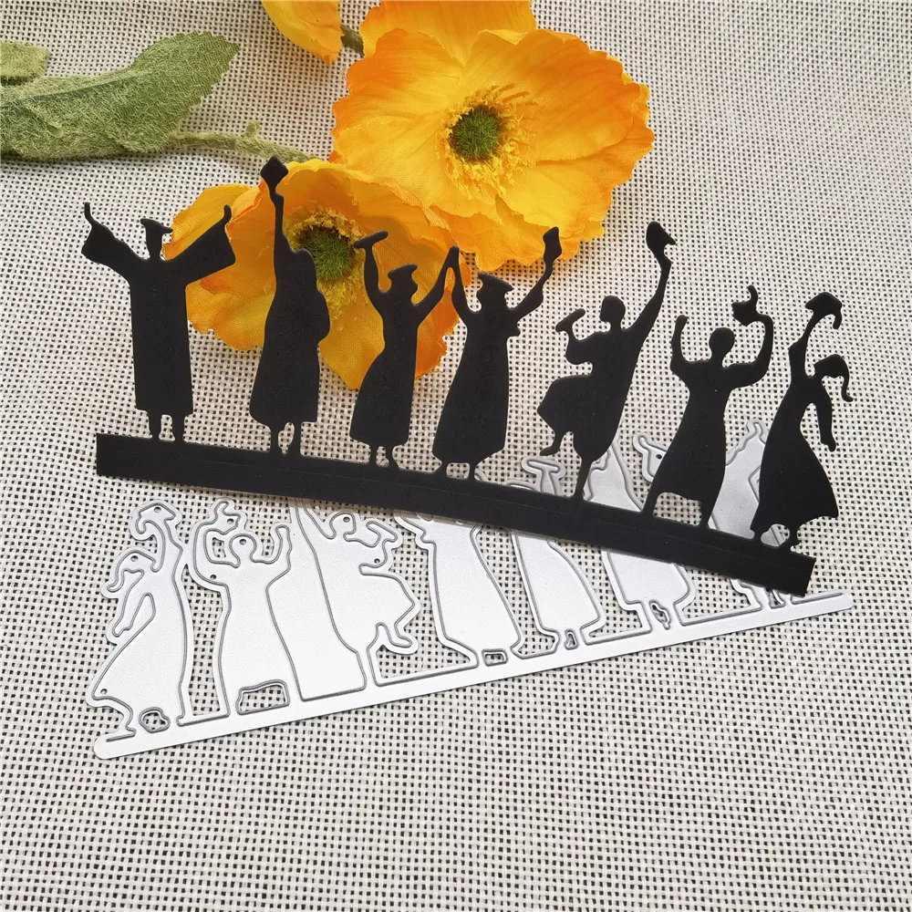 Happy Graduation Border Metal Cutting Dies Stencils For Card Making ...