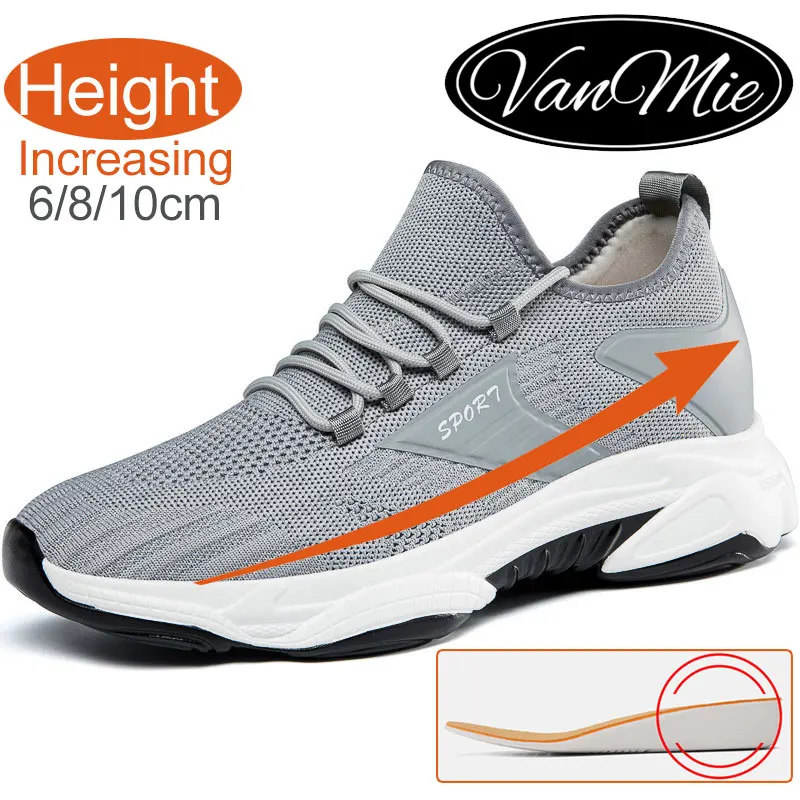 Men Elevator Shoes Height Increase | Men's Sneakers | Lift Shoes Men ...