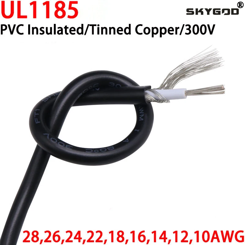 5/Fio Blindado 10M UL1185 28 26 24 22 20 18 16 14 12 10 AWG Canal Blindagem do Cabo de Sinal de ...