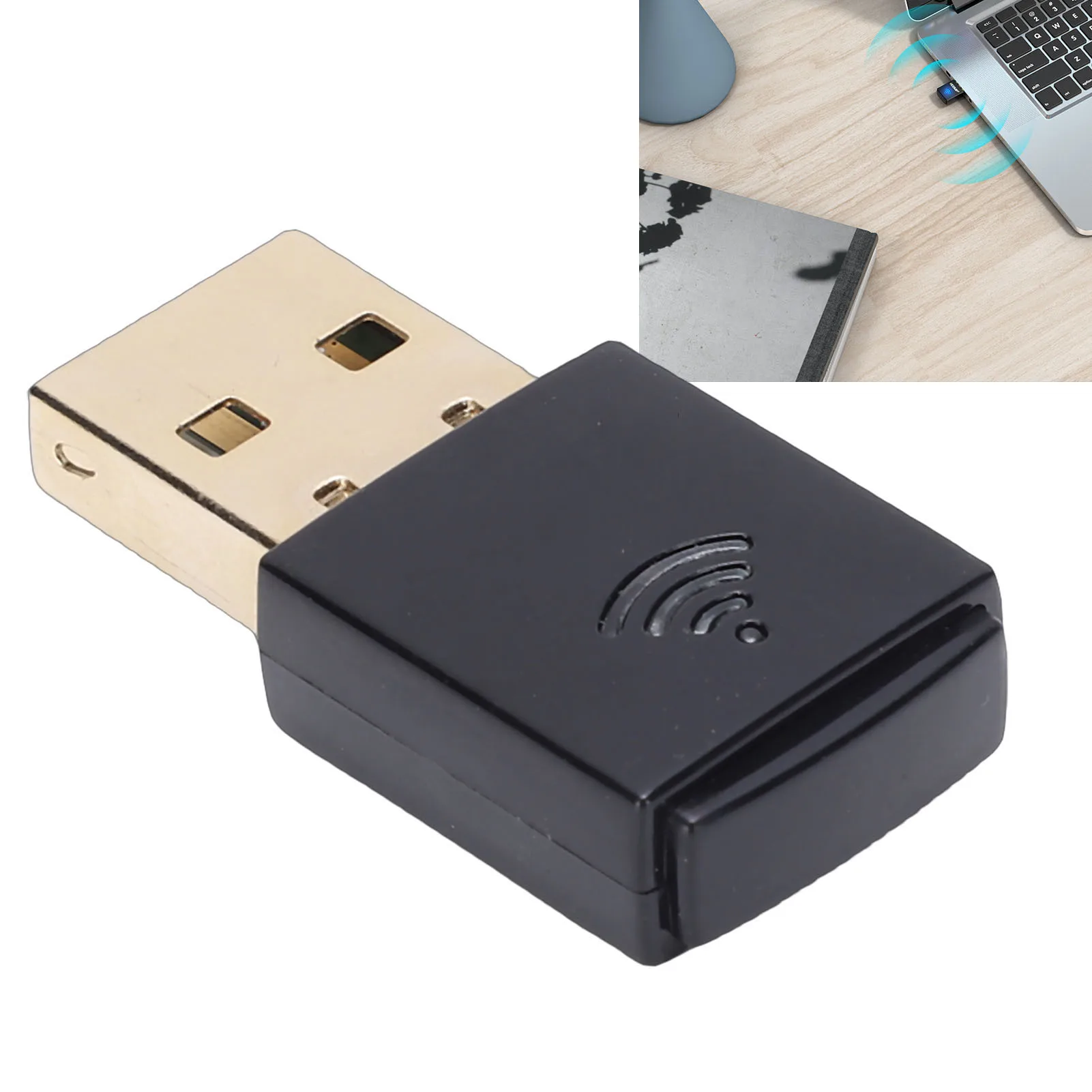 WiFi 6 Adapter for Desktop WiFi 6 Adapter 600Mbps Dual Band Wireless ...