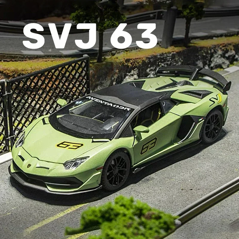 1-24-Lamborghini-Aventador-SVJ-63-Alloy-Car-Model-Diecast-Car-Sound ...