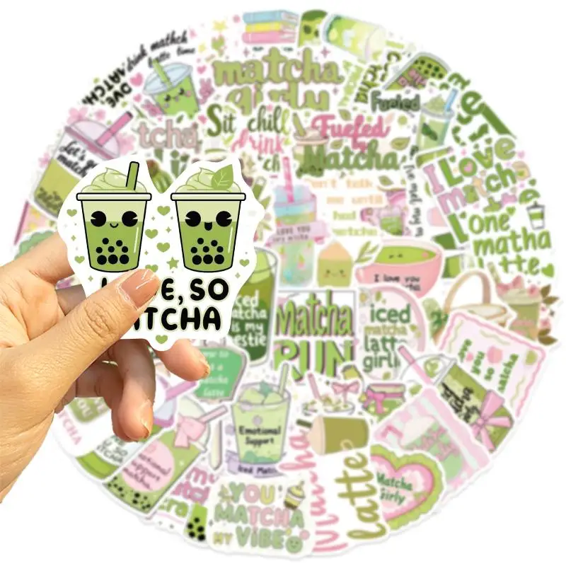 50Pcs Matcha Girly DIY Stickers Scrapbooking Phone Luggage Skateboard ...