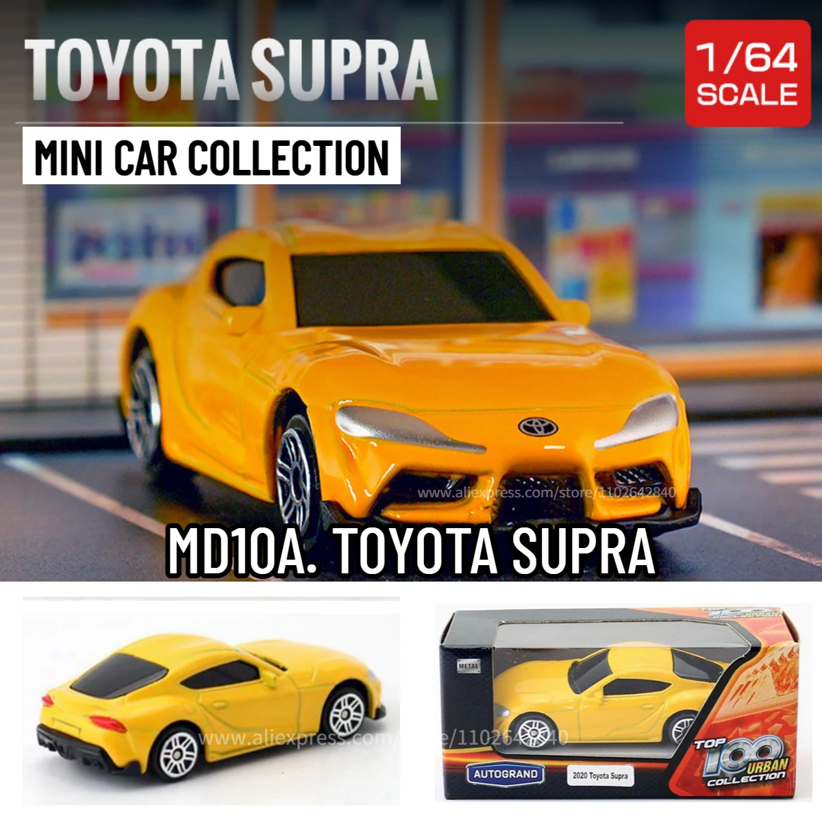 Scale-1-64-TOYOTA-SUPRA-Mini-Car-Model-Replica-Metal-Miniature-Art ...