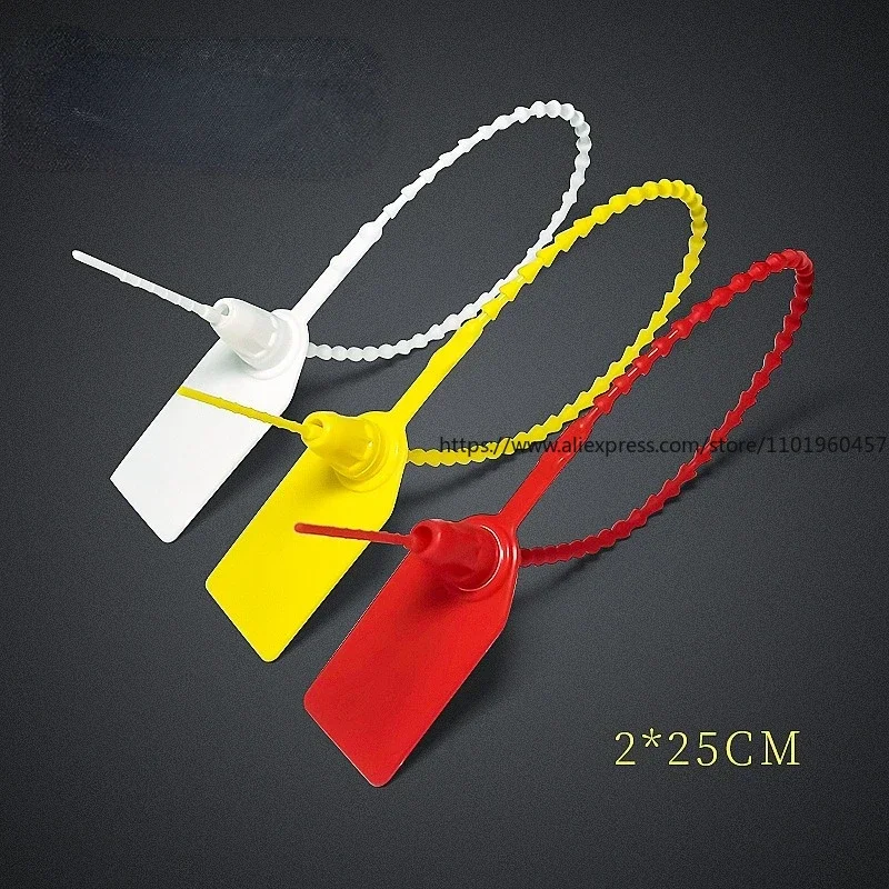 1000PCS Disposable Plastic Sealing Tags Anti-Counterfeit Buckles for ...