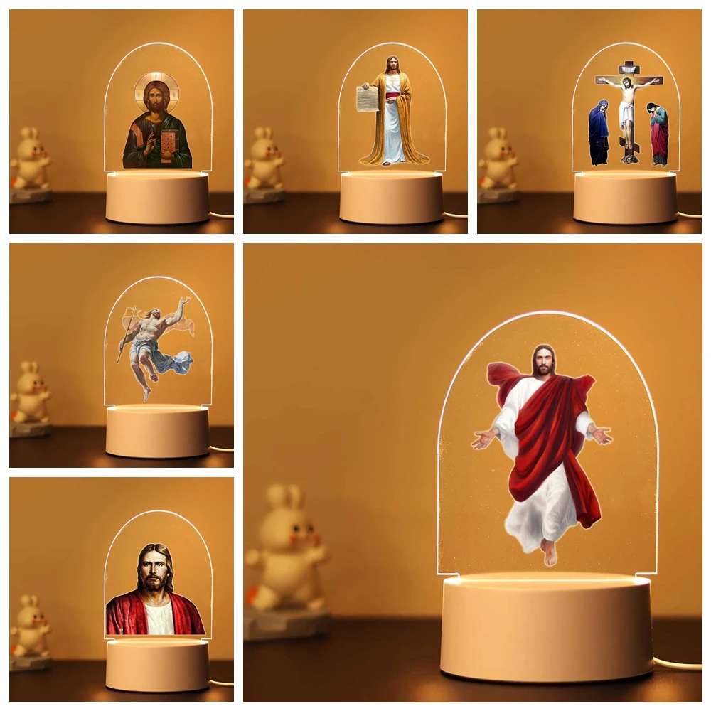 Jesus-Night-Light-For-Home-Room-Decoration-Nightlight-3D-With-Crack ...