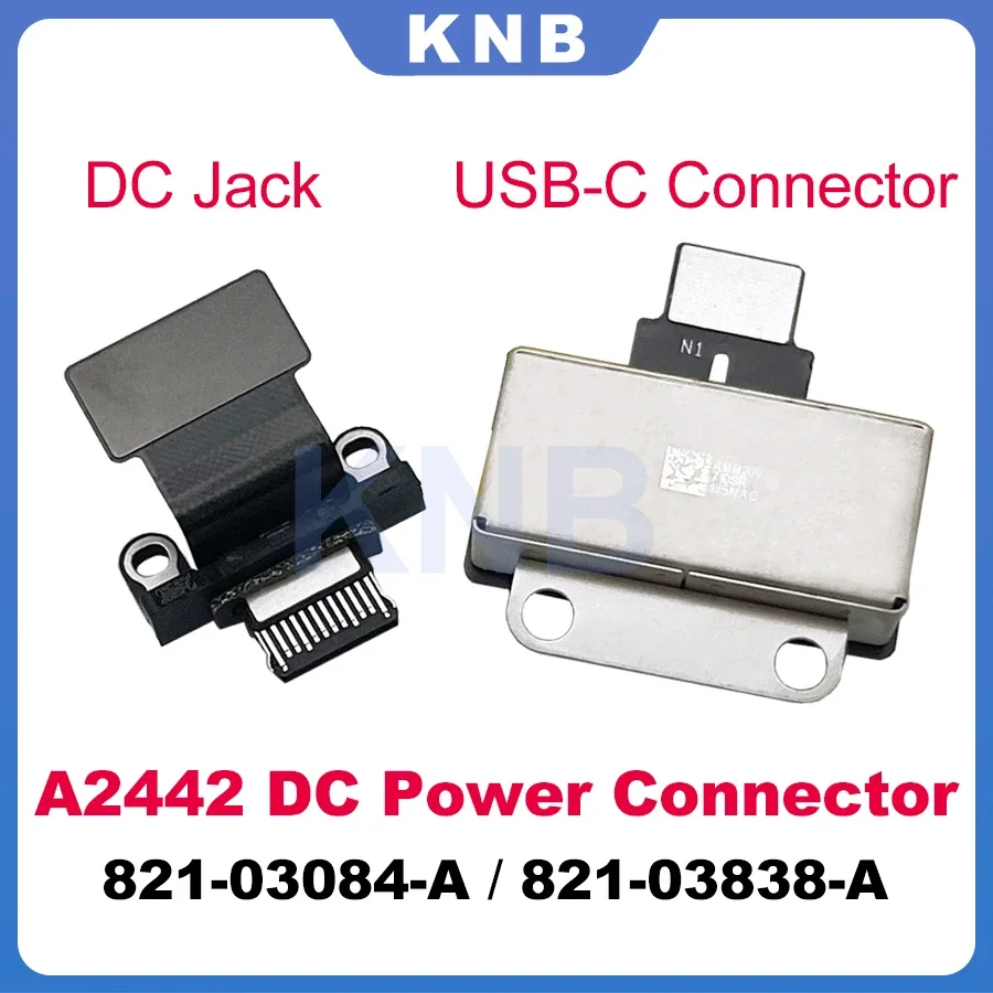 New A2442 DC Power Jack Connector 821-03838-A For Macbook Pro 14" A2442 ...