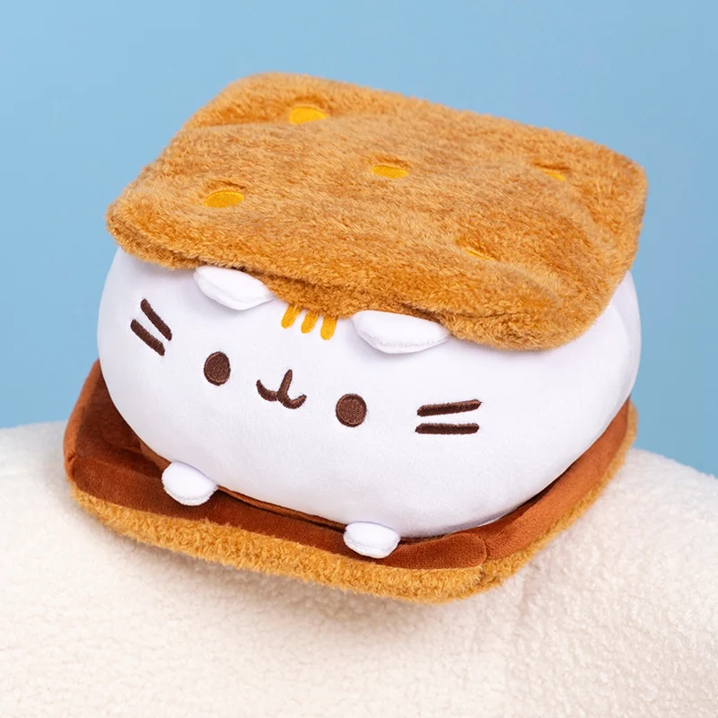 Kawaii Sandwich Biscuit Cat Dolls Chocolate Cookie Fat Cat Plush Toy ...