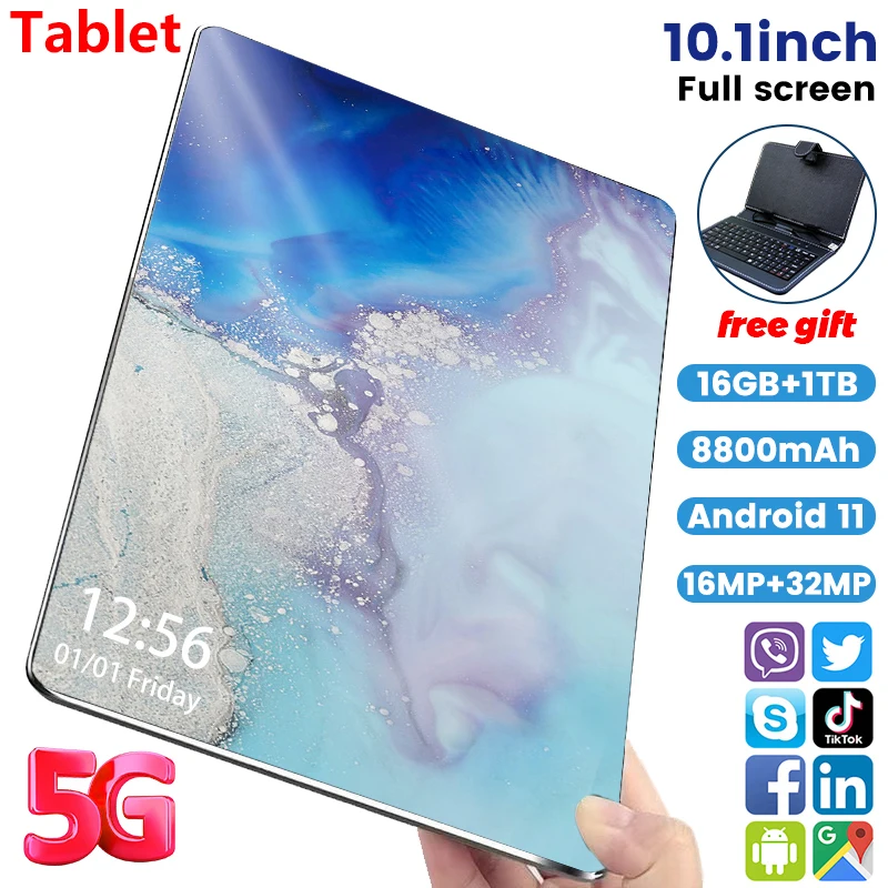 Tablet Android Pro14 Bluetooth, 5G, 16GB RAM, ROM de 1TB, 8800mAh, Rede ...