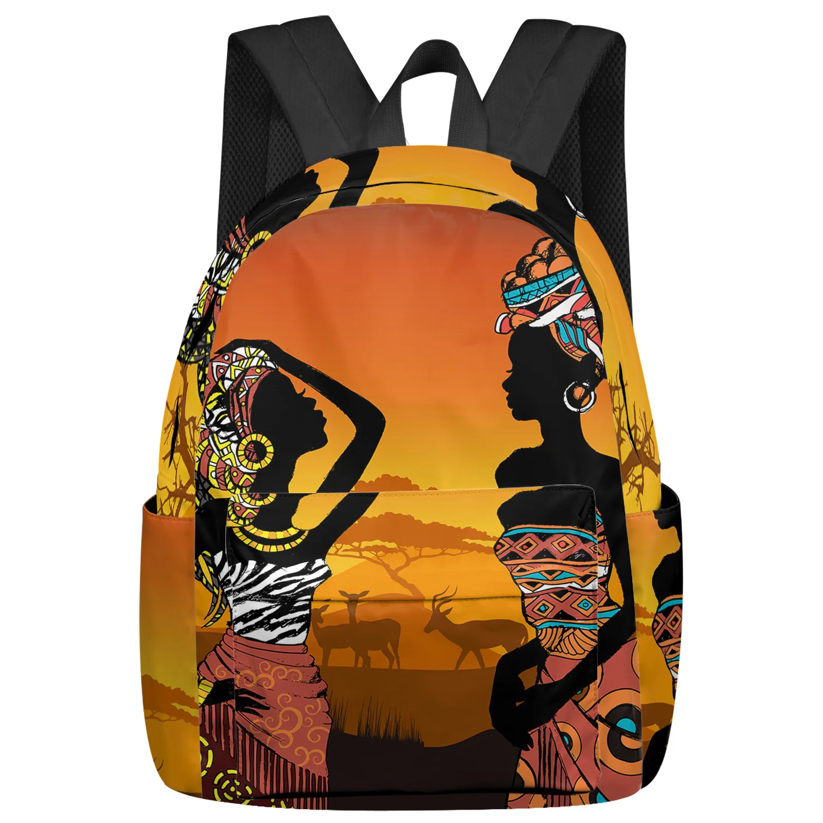 Ethnic-Style-African-Women-Black-Women-Women-Man-Backpacks-Waterproof ...