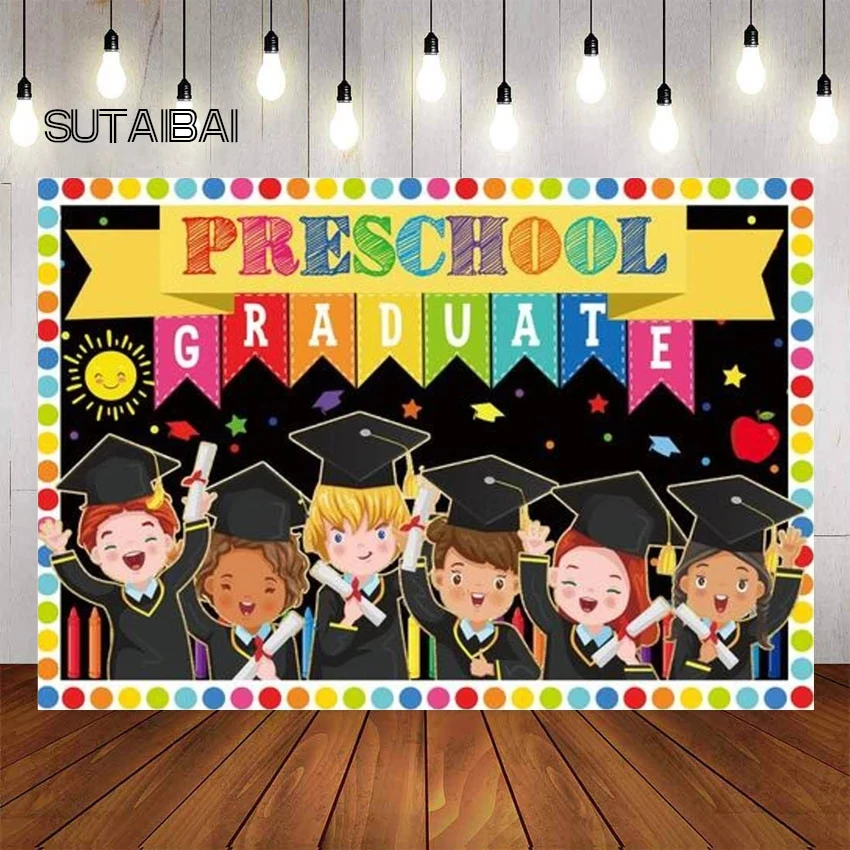 Preschool-Graduate-Backdrop-Kids-Grad-Prek-Congrats-Class-of-2022 ...