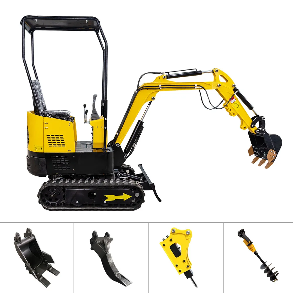 High-Quality-HT10-1000kg-Smallest-Mini-Excavator-With-180-Degrees ...
