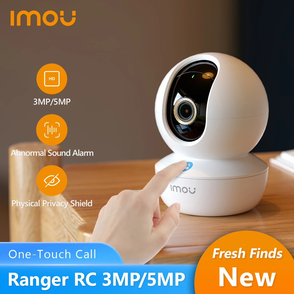 Imou Ranger Rc 5mp 3mp Indoor Video Surveillance Wifi Camera One-touch Call Security Human ...