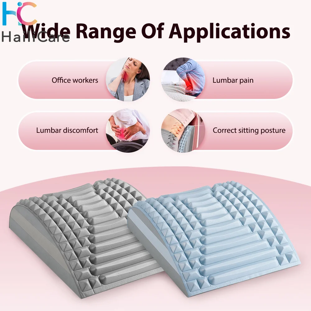 Back-Stretcher-Pillow-Neck-Lumbar-Support-Massager-for-Neck-Waist-Back ...