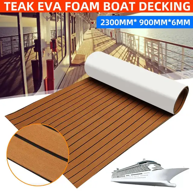 Self-Adhesive Foam Teak Decking EVA Foam Marine Flooring Faux Boat ...