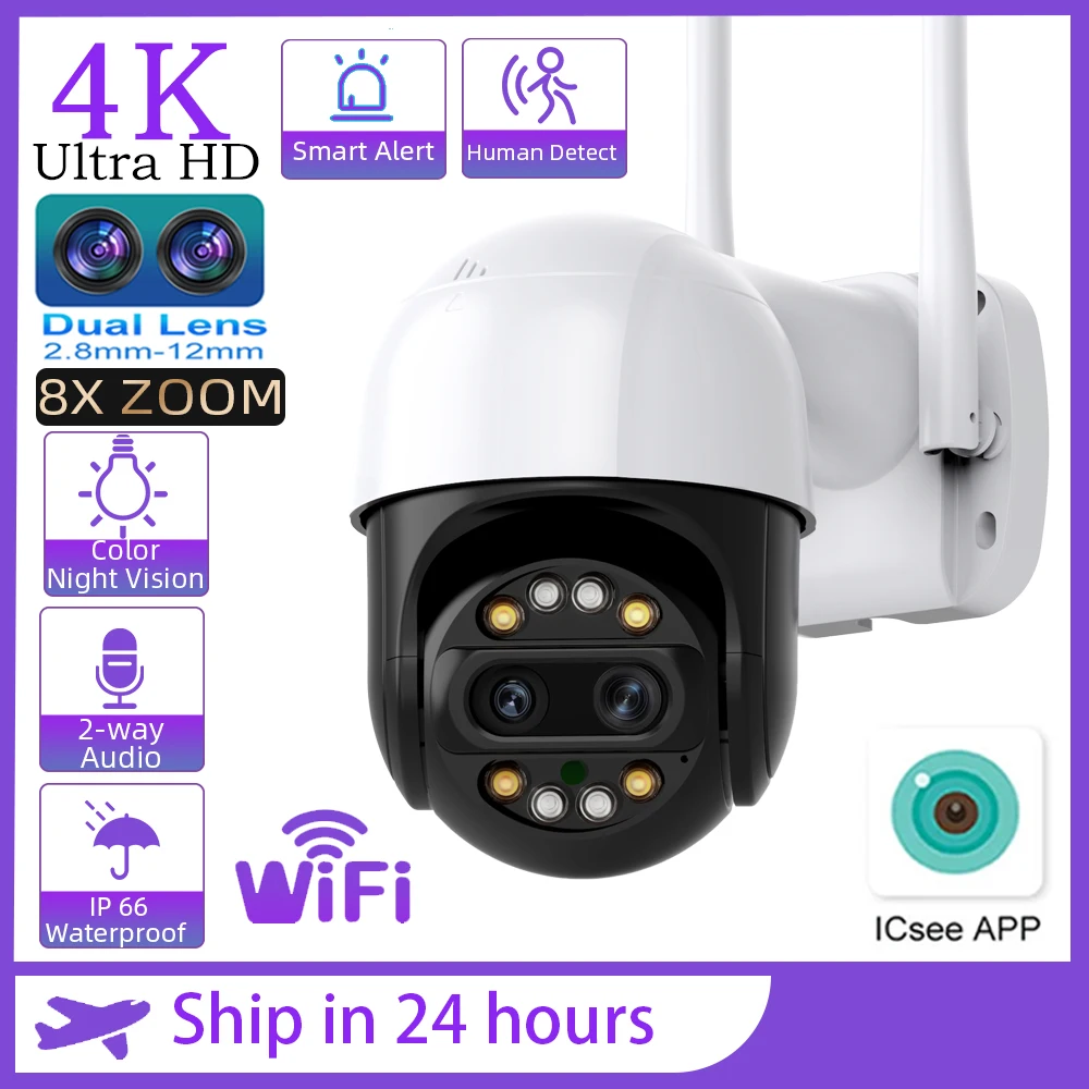 4K-8MP-WIFI-Camera-Outdoor-Dual-Len-8X-Zoom-PTZ-IP-Security-Protection ...