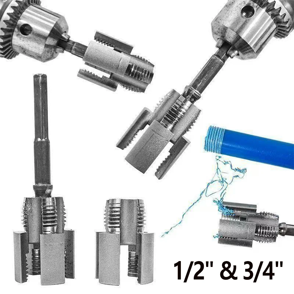 PPR Pipe Threading Tool Set Water Pipe Tap Kit 1/2" 3/4"Manual Plastic ...