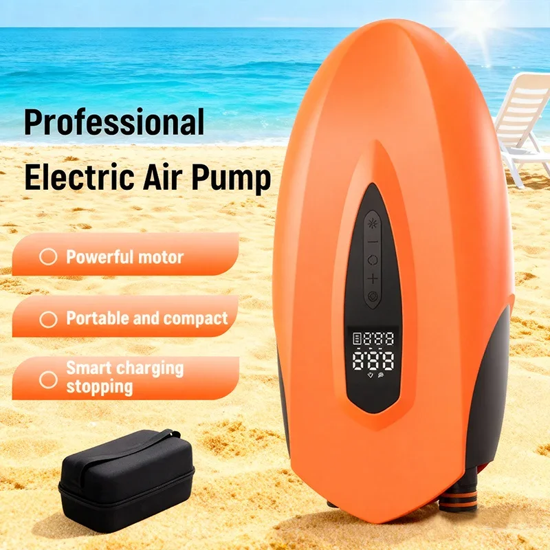 Rechargeable Wireless Electric Air Pump High Volume Portable Inflator ...