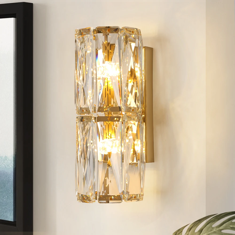 Luxury-Crystal-Wall-Light-Staircase-Wall-Sconce-Home-Decora-Night ...