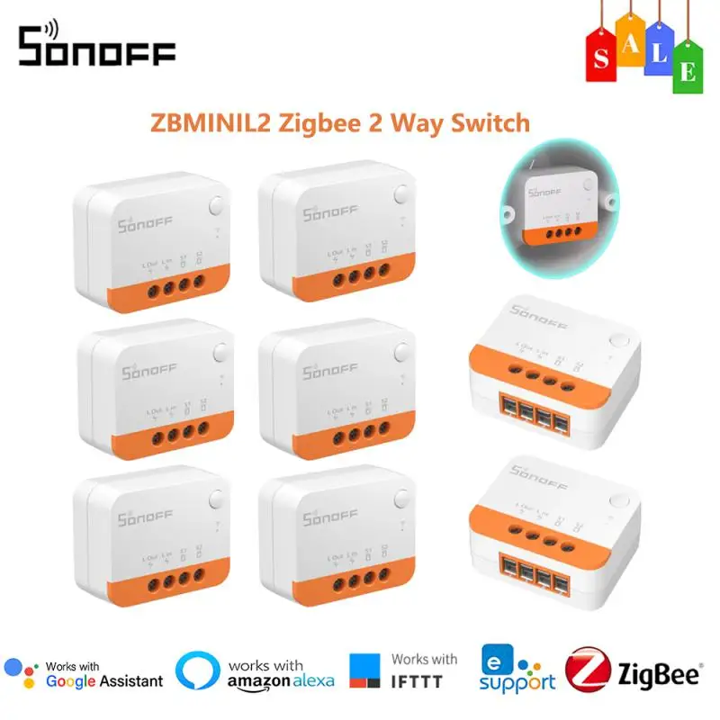 1-25Pcs-SONOFF-ZBMINI-L2-Smart-Switch-nessun-cavo-neutro-richiesto ...
