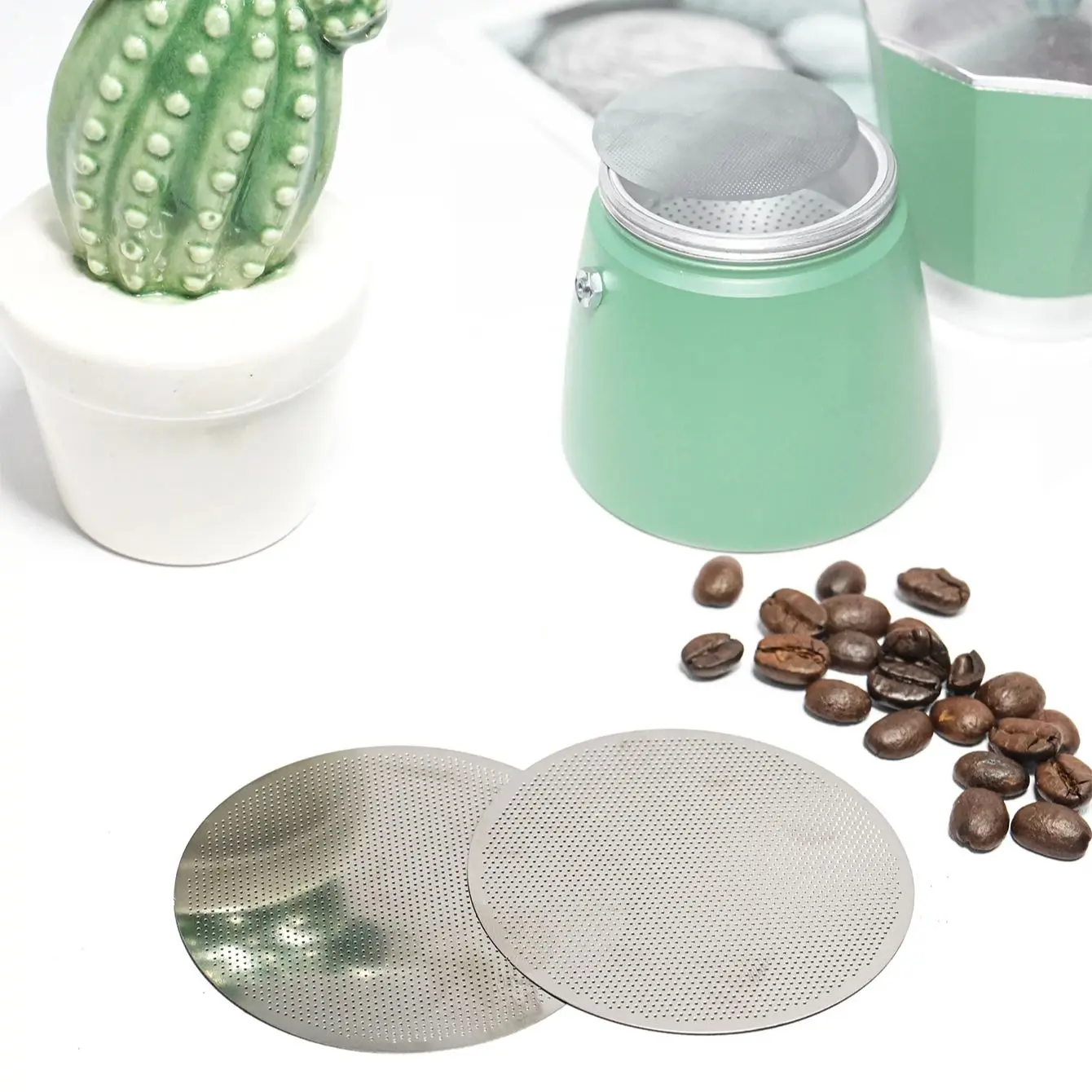 Stainless-Steel-Distribution-Coffee-Machine-Filter-Mesh-For-Moka-Pot ...