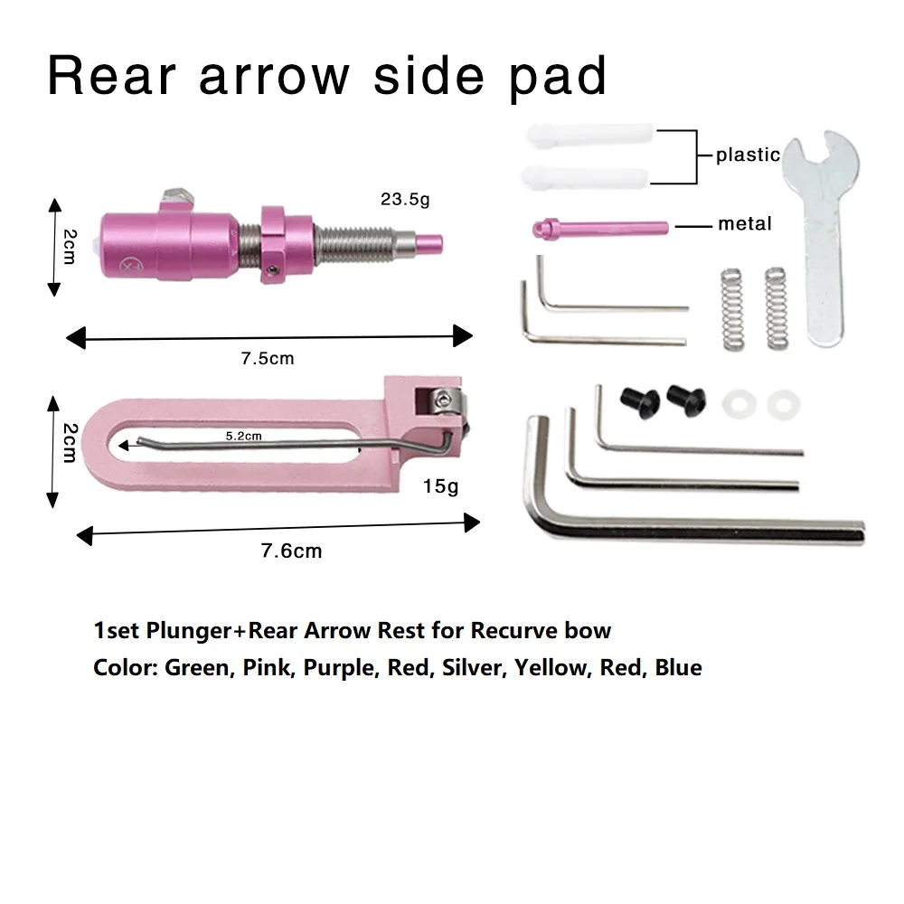 FX-Aluminum-Alloy-LH-RH-Archery-Rear-Arrow-Rest-Cushion-Plunger-Set-for ...