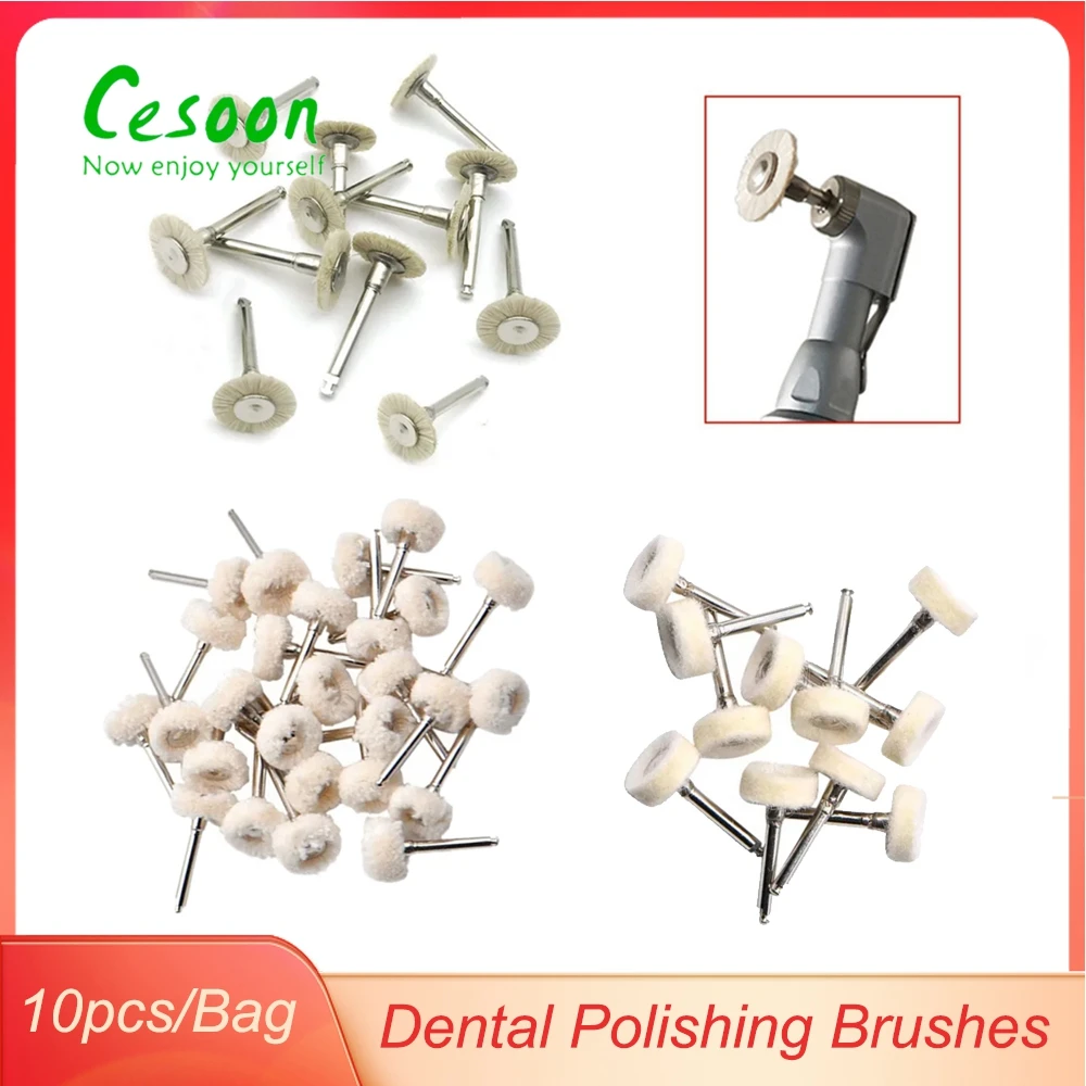 10Pcs-Bag-Dental-Polishing-Brush-Wool-Felt-Cotton-Wheel-Latch-Flat ...