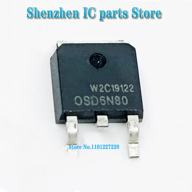 10 unids/lote SPD06N80C3 TO252 06N80C3 252 SPD06N80 SOT 06N80 6N80 ...