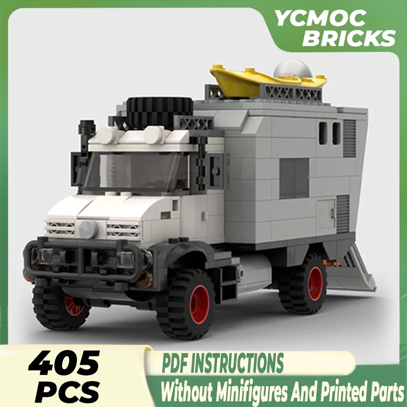 City-Car-Model-Moc-Building-Bricks-UNIMOG-Offroad-Camper-RV-Technology ...