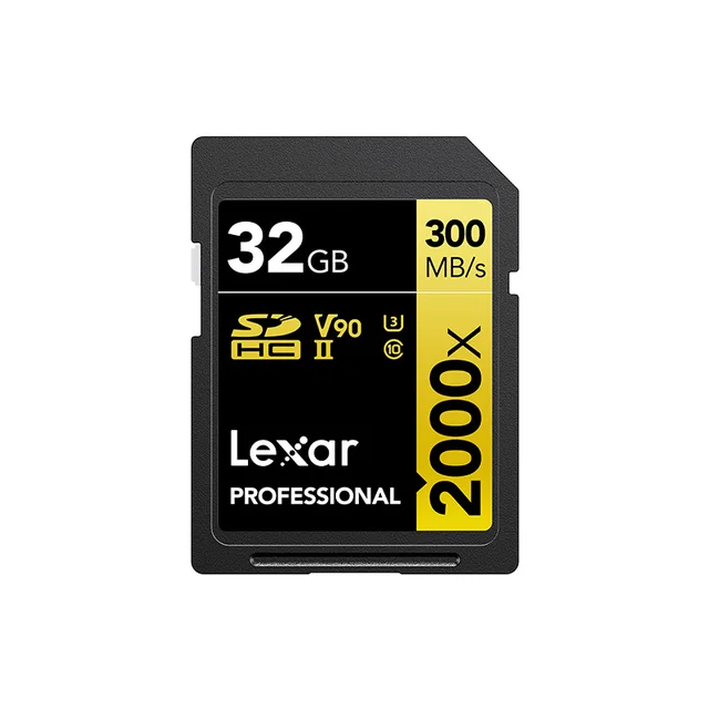 Lexar Professional SD Card 300MB/s 2000x 32GB SDHC UHS-II U3 Memory ...